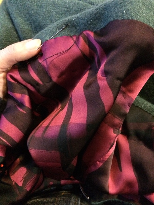 A teal wool cape – FehrTrade