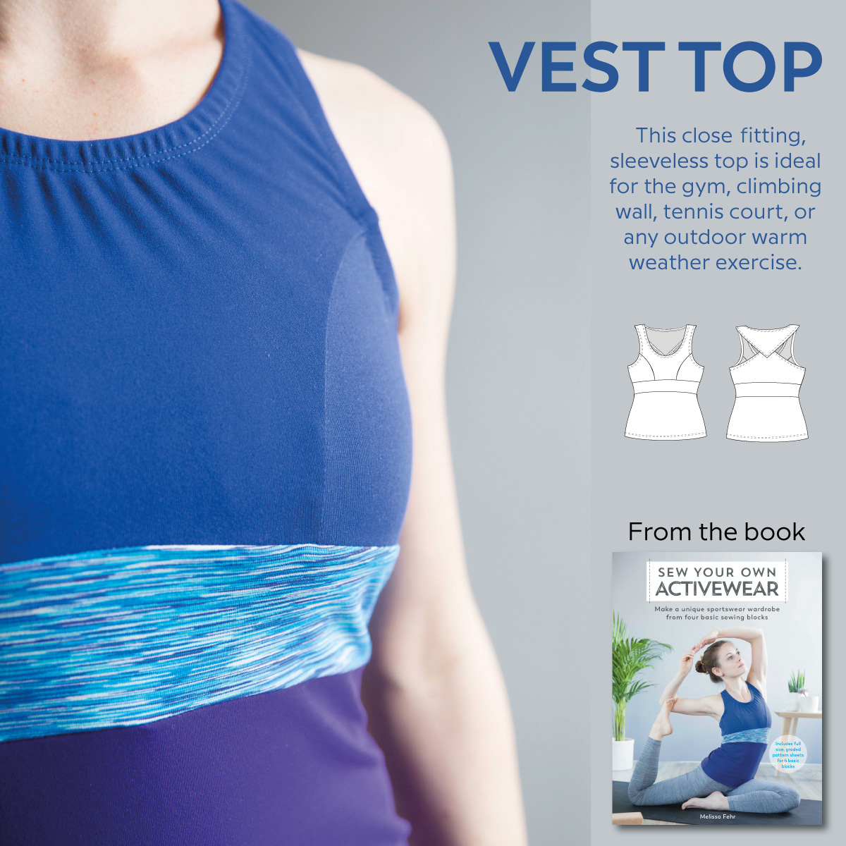 How To Add Bust Support to the Vest Top – FehrTrade