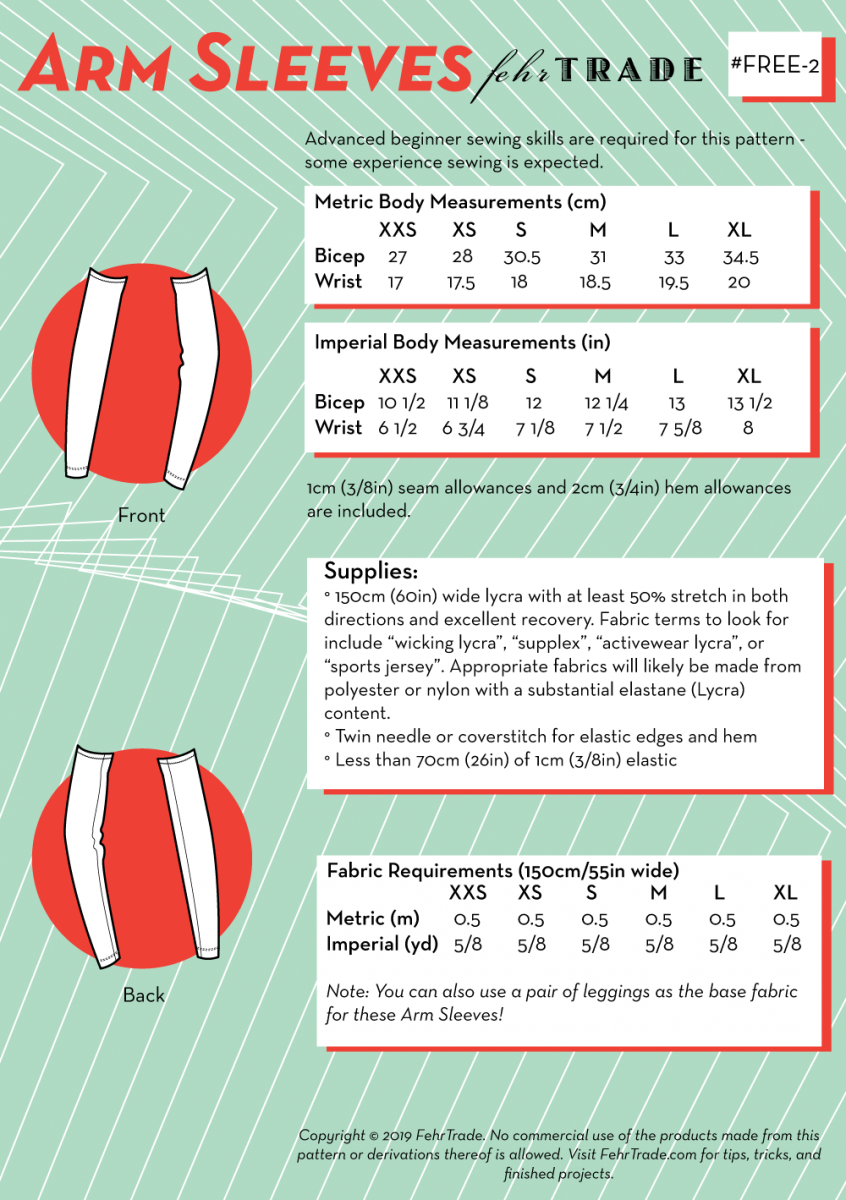 FREE Arm Sleeves pattern! – FehrTrade